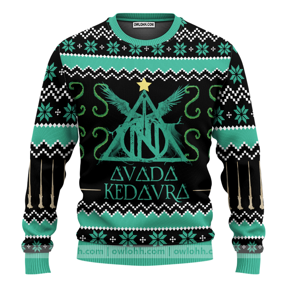 Harry Potter Avada Kedavra ,Ugly Sweater Party,ugly sweater ideas- Ugly ... Harry Potter Avada Kedavra ,Ugly Sweater Party,ugly sweater ideas- Ugly ...